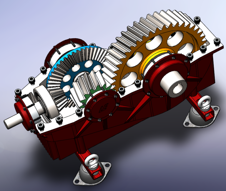 Industrial Gearbox Design – Lannix 3D